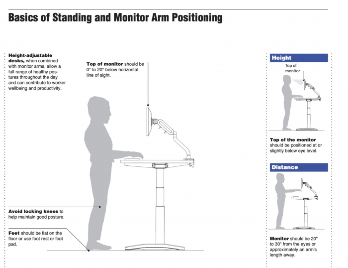 Ergonomic Postures | Monitor Arm Positioning For Desk - VENACE