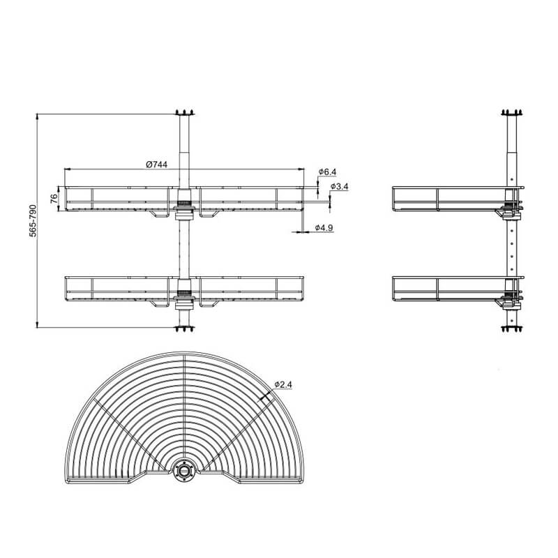 Blind Corner Cabinet Organizer | Blind Corner/d shaped lazy susan