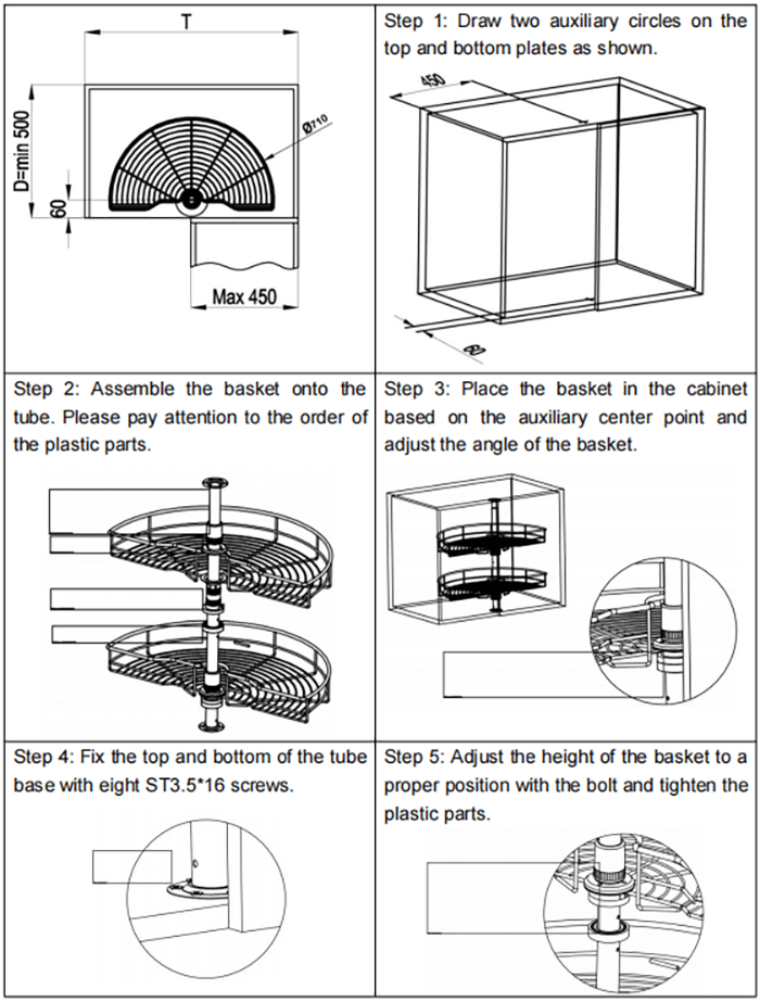 Blind Corner Cabinet Organizer | Blind Corner/d shaped lazy susan